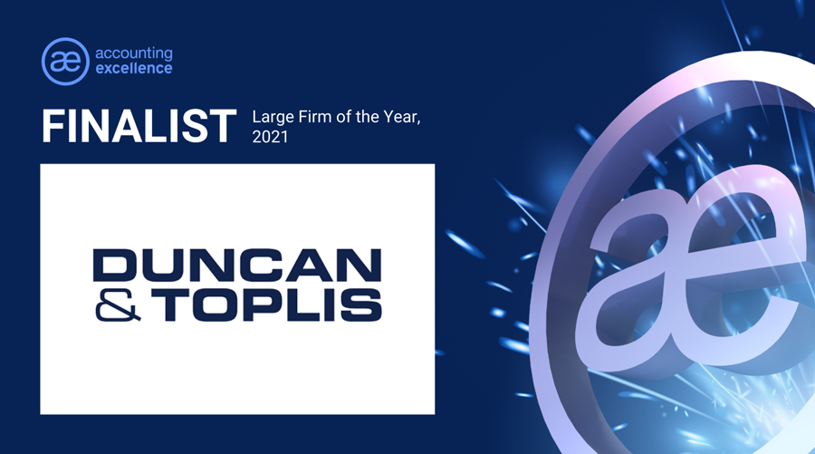 Duncan & Toplis named a finalist in 2021 Accounting Excellence Awards ...